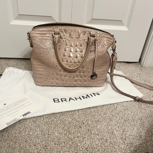 Brahmin | Bags | Brahmin Duxbury Satchel Silk Melbourne | Poshmark